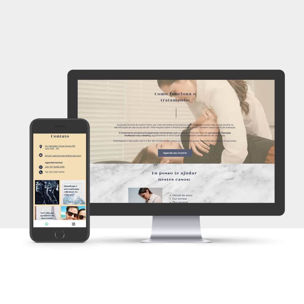 Website Patrícia Menzen - Nosso Design